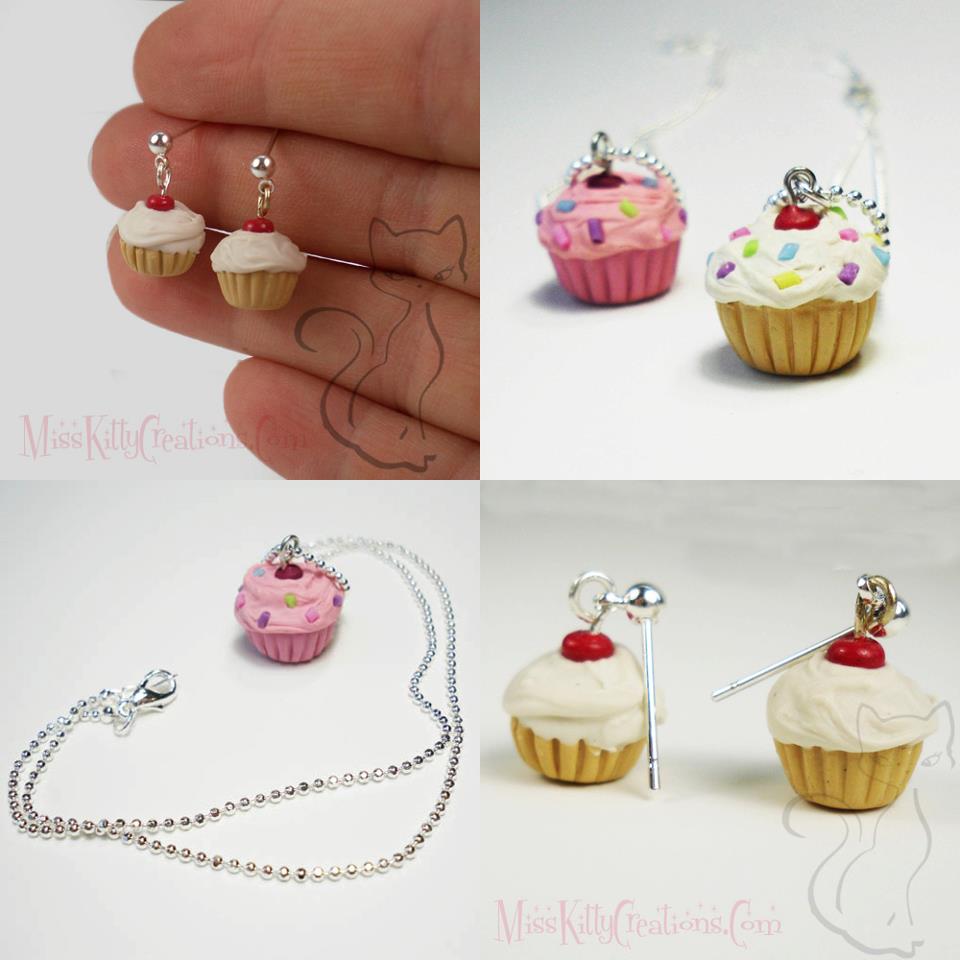 Cupcake earrings gift & card in one! | Stamp Right Up!
