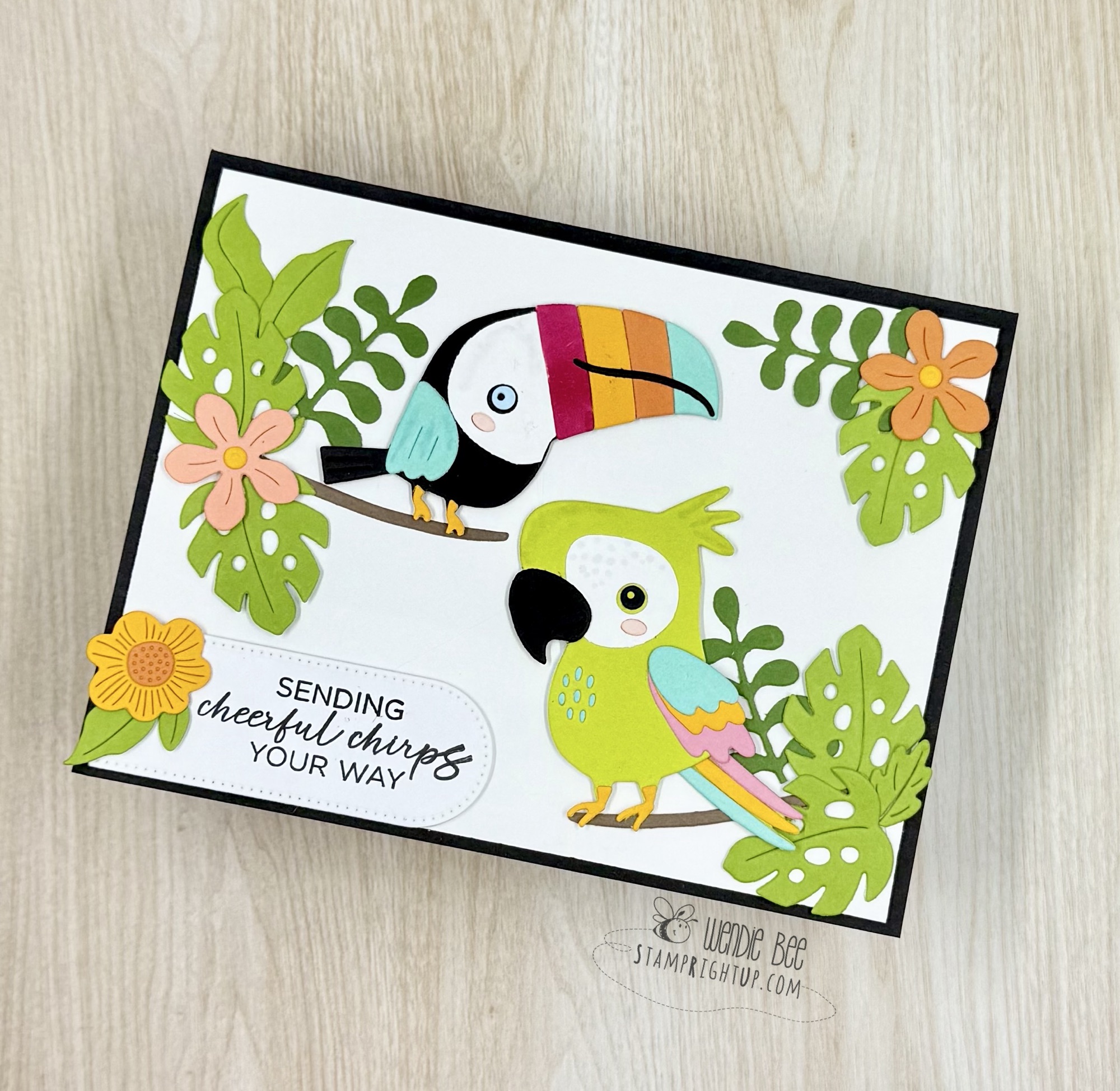 Spellbinders Tropical Friends Small Die Of The Month | Stamp Right Up!